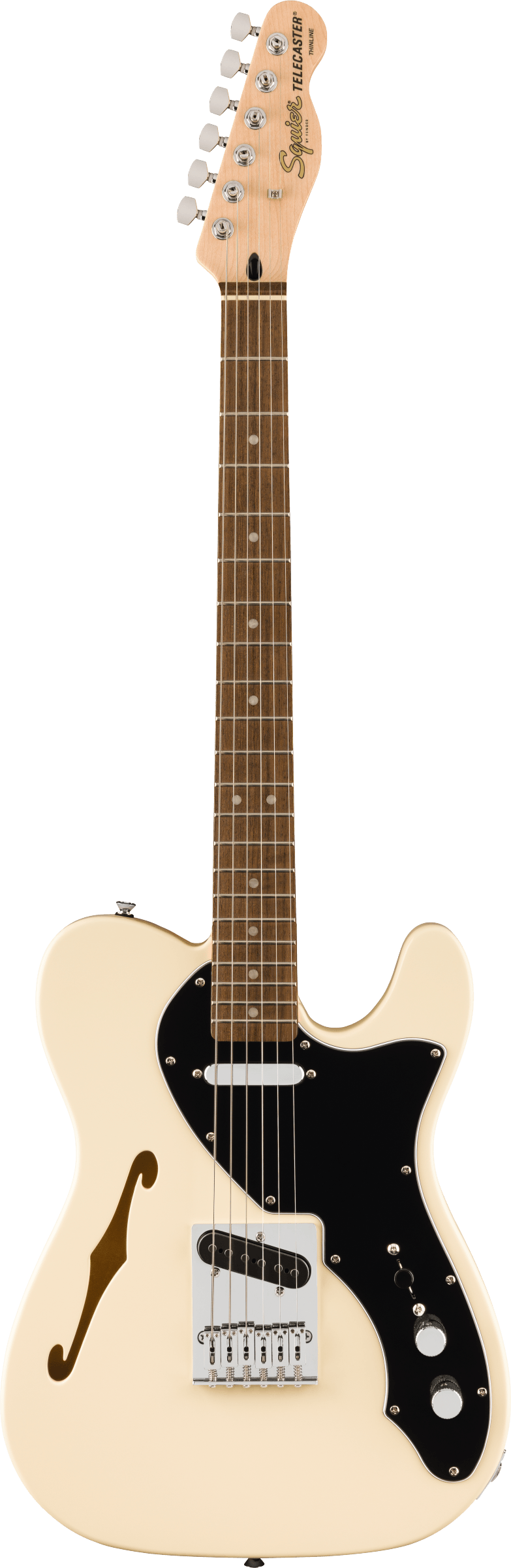 Squier Affinity Series Telecaster Thinline, Olympic White — Fair Deal Music