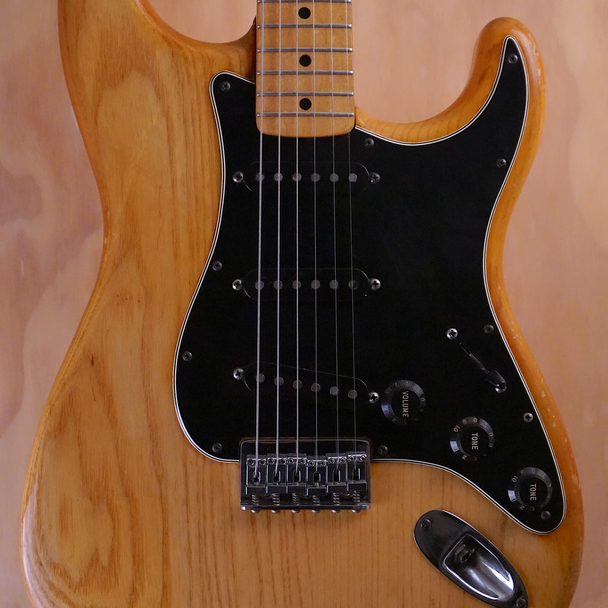 1978 Fender Standard Stratocaster Hardtail in Natural Electric Guitar ...