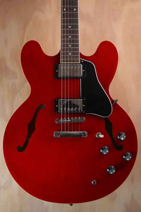 Epiphone Inspired by Gibson ES-335 Cherry Semi-Hollow Electric Guitar ...