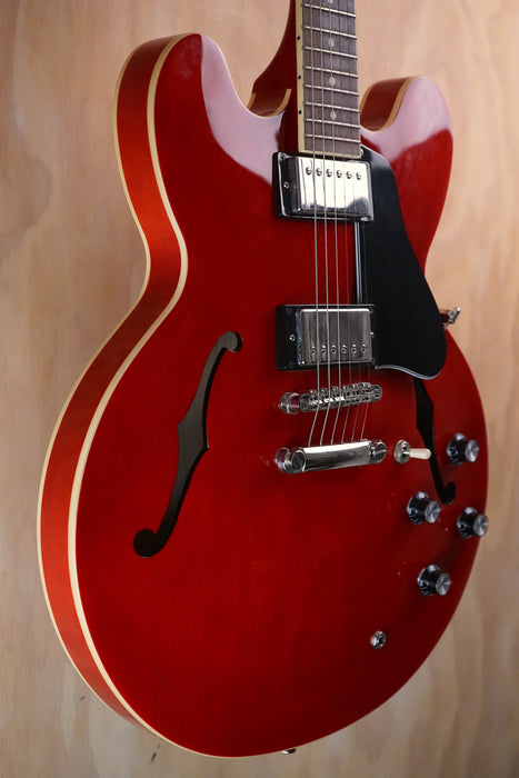 Epiphone Inspired by Gibson ES-335 Cherry Semi-Hollow Electric Guitar ...