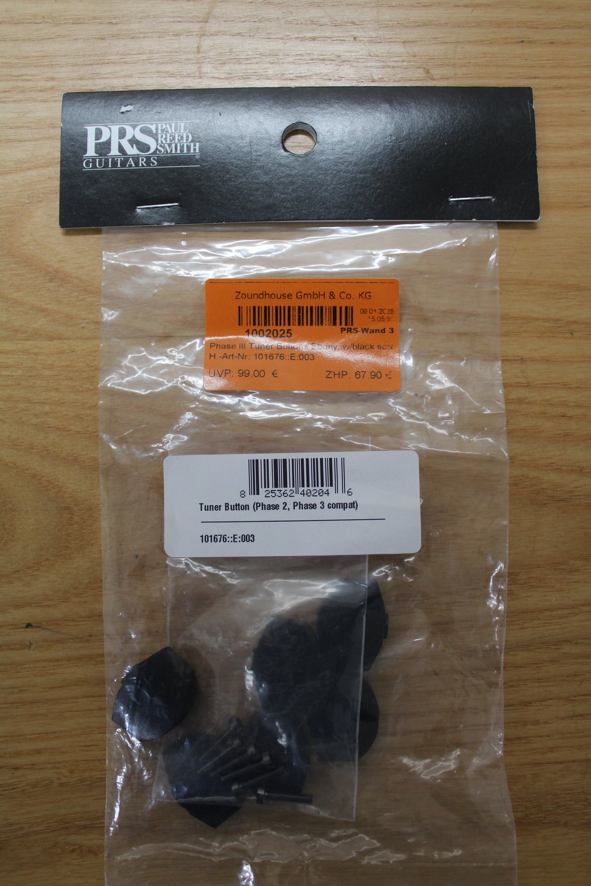 PRS Guitars Ebony Tuner Buttons (Phase III) — Fair Deal Music