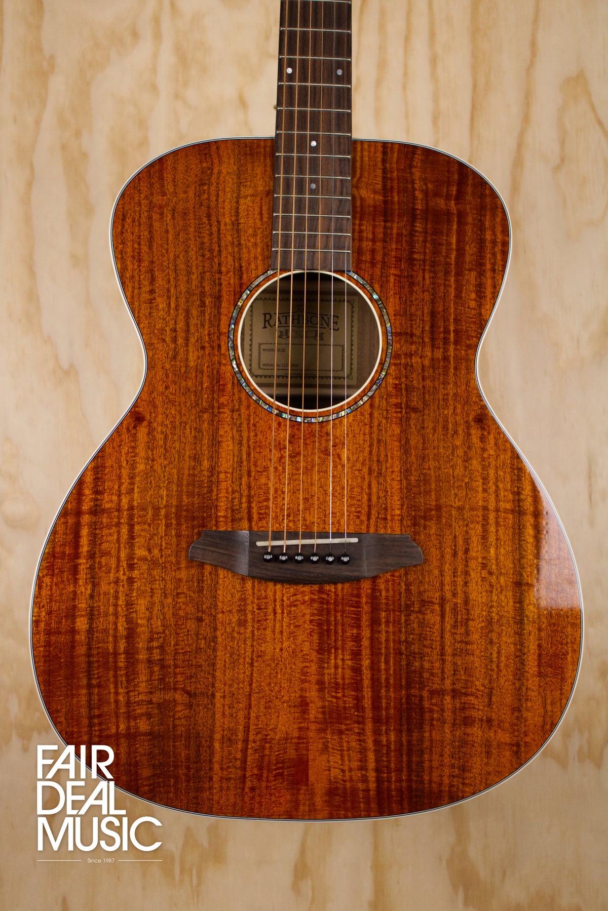 Rathbone R2K Double-Top Orchestra Acoustic Guitar, Koa, Ex Display ...